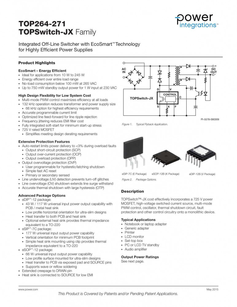 TOP271VG document page 1