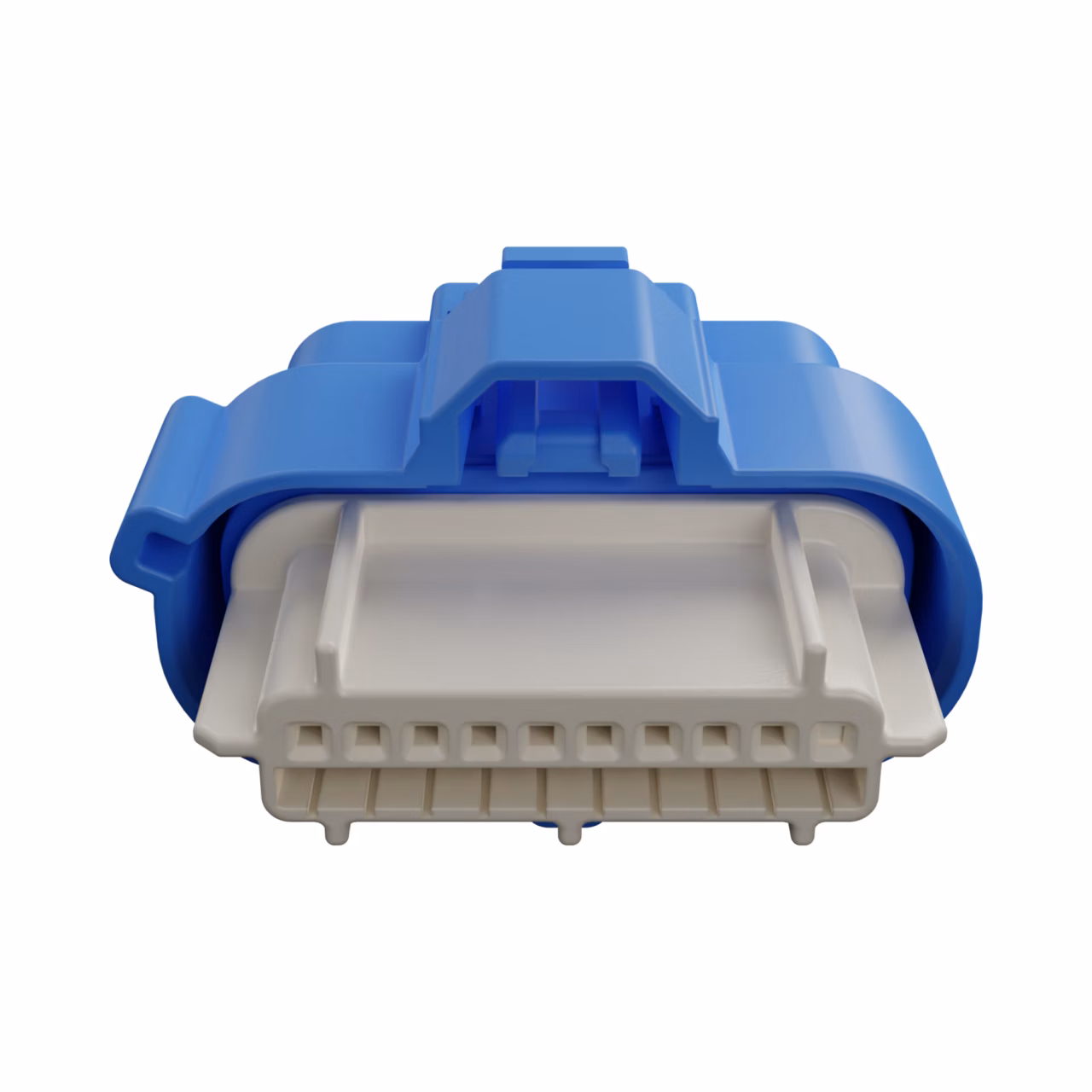 Squba Sealed Receptacle Assembly, 1.80mm Pitch, Single Row, 10 Circuits, Blue for sale