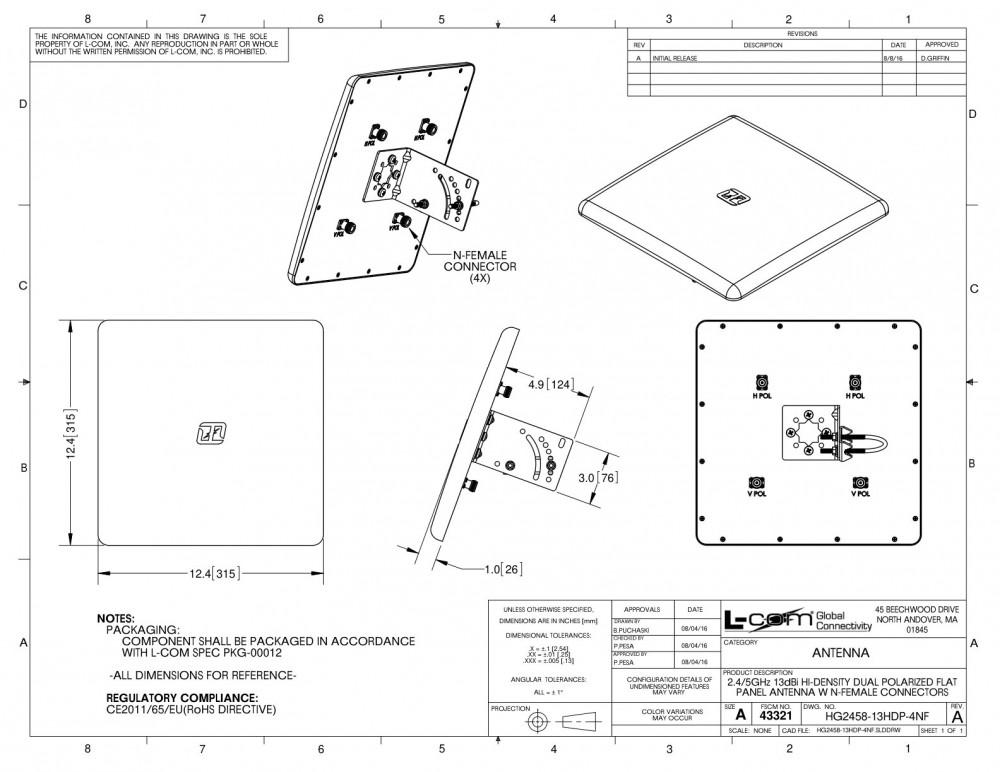 HG2458-13HDP-4NF technical document preview