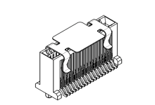 0.80mm Pitch, iPass I/O Surface Mount Receptacle, Vertical, Internal Application, 26 Circuit, 0.38µm Gold (Au) for sale