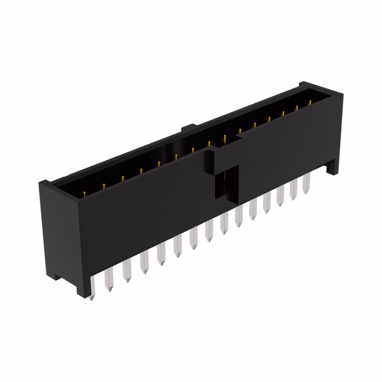 C-Grid III PCB Header, 2.54mm Pitch, Through Hole, Single Row, Vertical, Shrouded, 15 Circuits, 0.05µm Gold (Au) Flash Plating for sale
