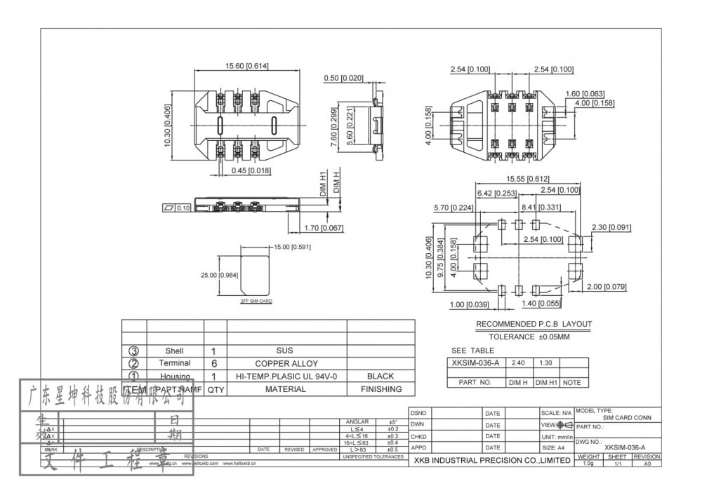 XKSIM-036-A product document preview