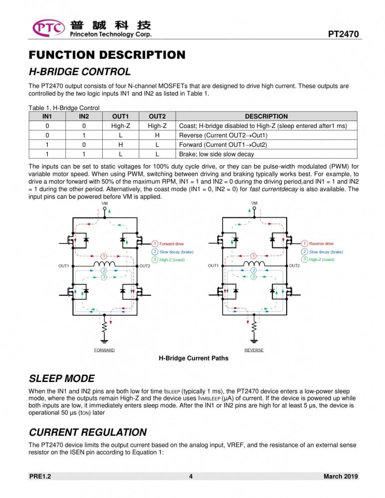 PT2470 datasheet page 4