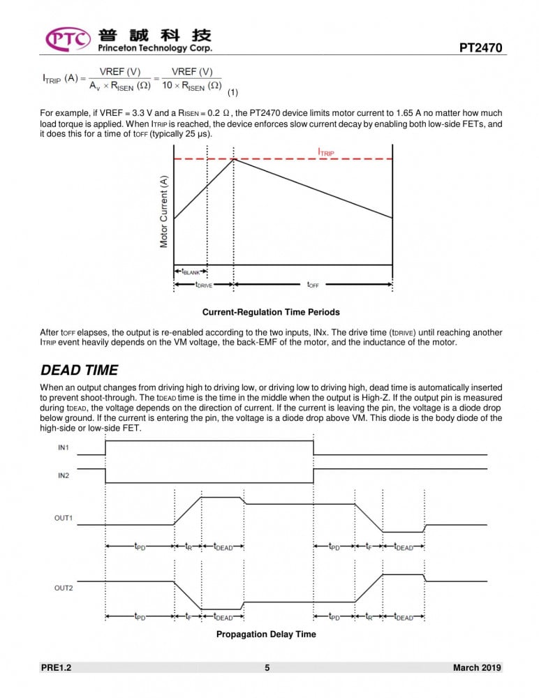 PT2470 datasheet page 5