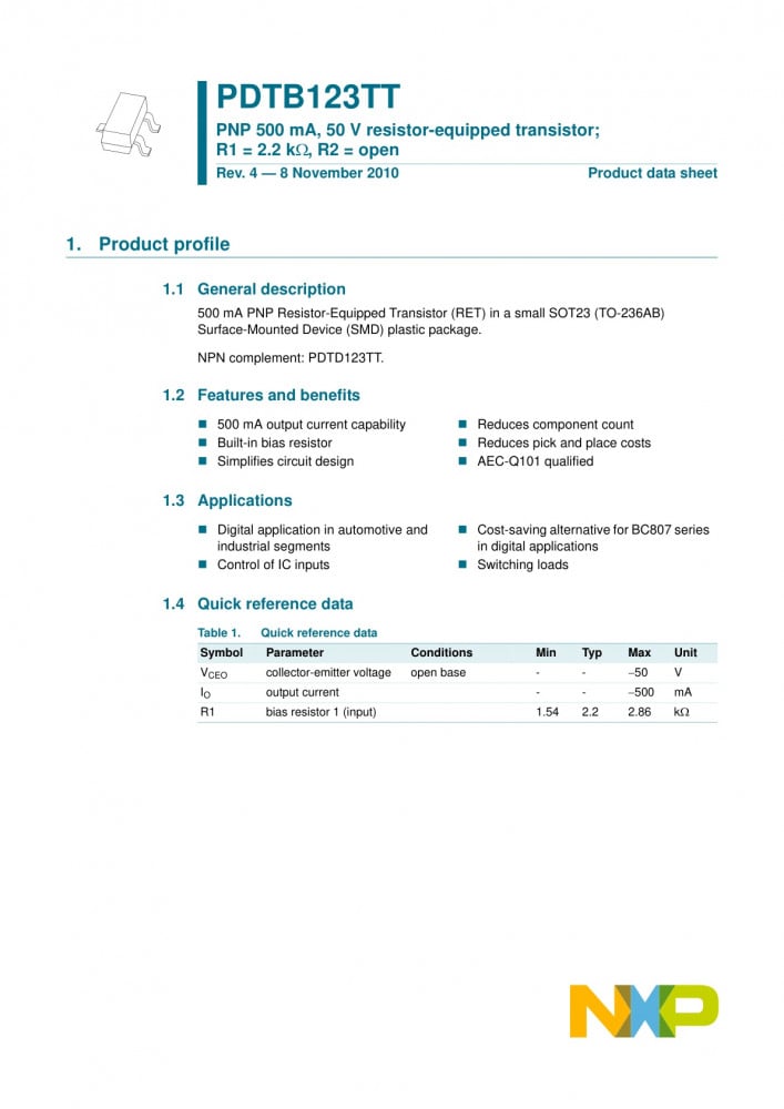 PDTB123TT datasheet page 2