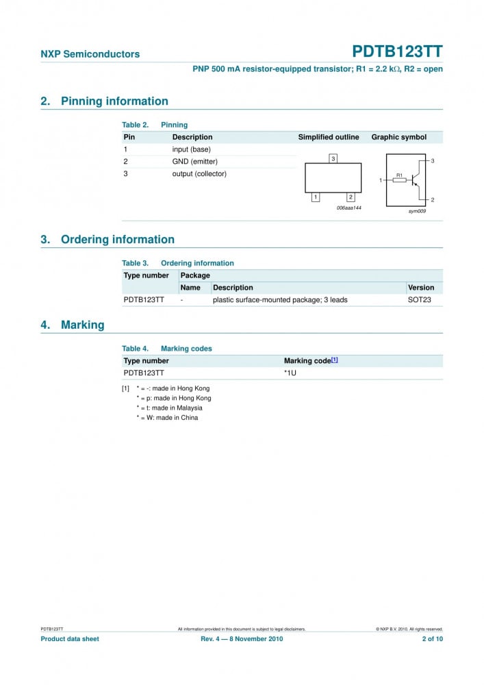 PDTB123TT datasheet page 3