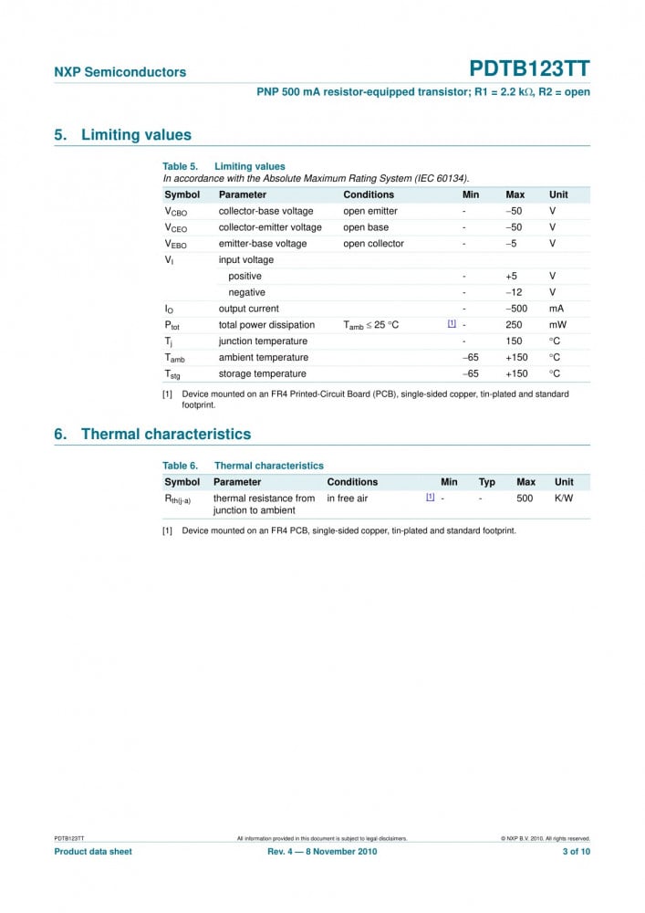 PDTB123TT datasheet page 4
