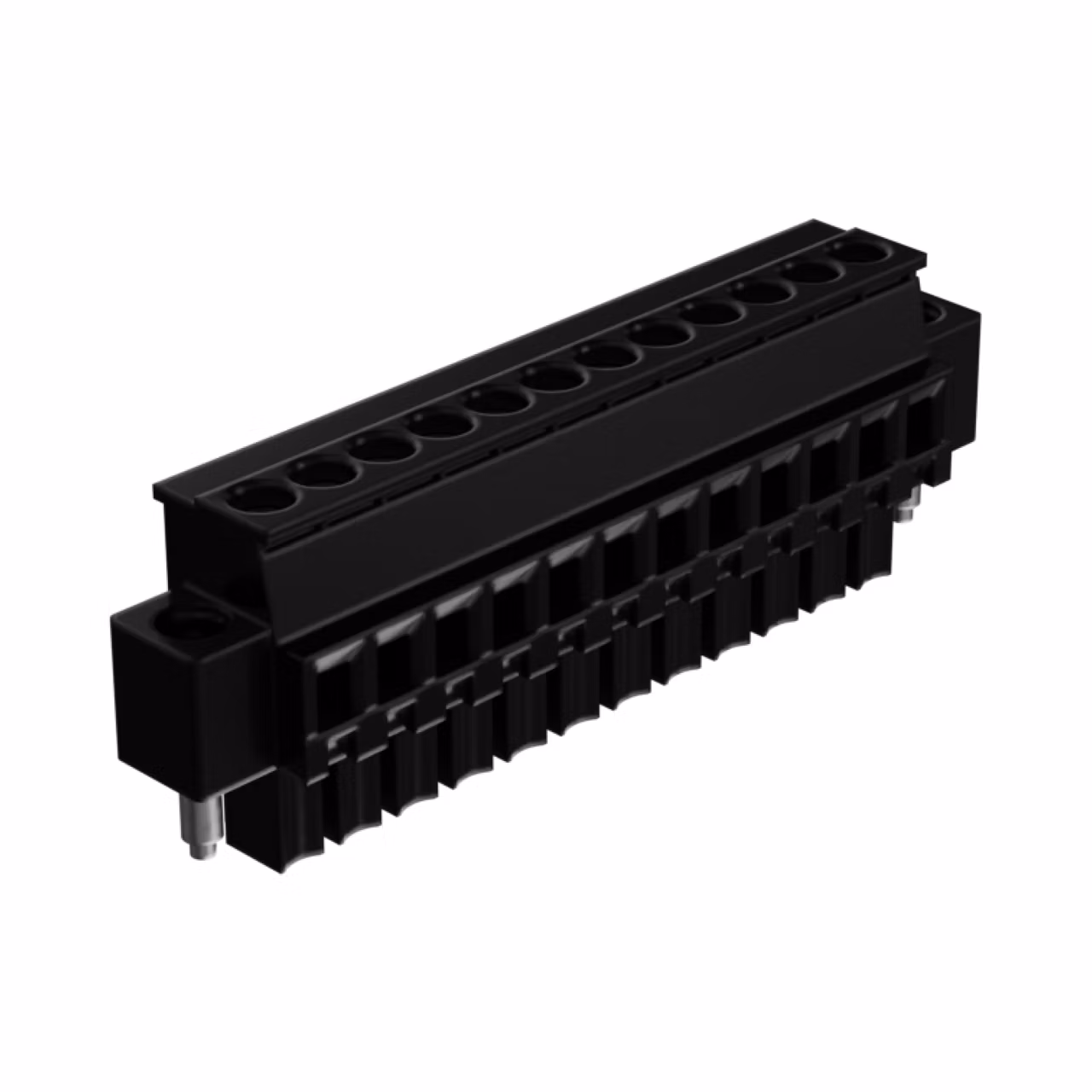 3.81mm Pitch Eurostyle Vertical Plug, with Retention Screws, Rear Wire Entry, 12 Circuits for sale
