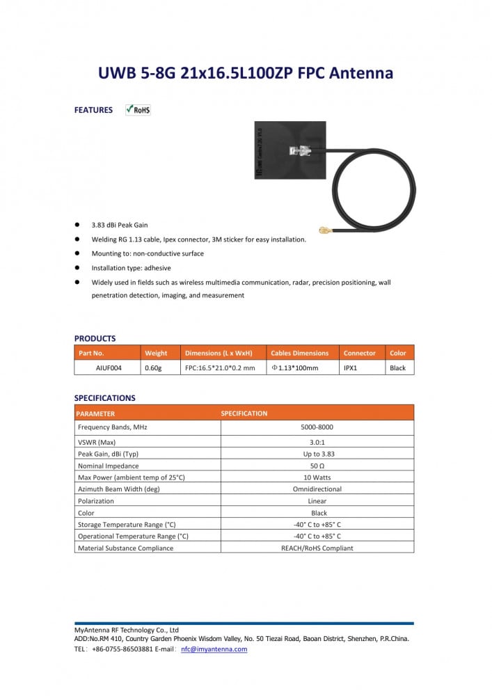 AIUF004 datasheet page 1