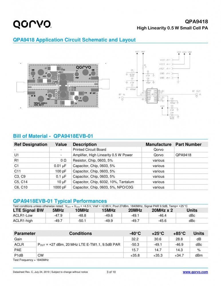 QPA9418 technical document page 3
