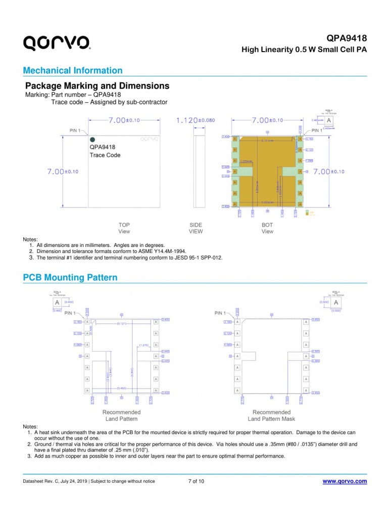 QPA9418 technical document page 7