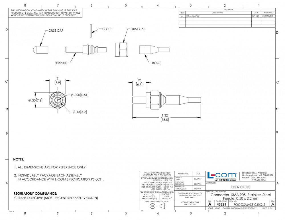FOCOSMASS-0.5X2.2 technical document preview