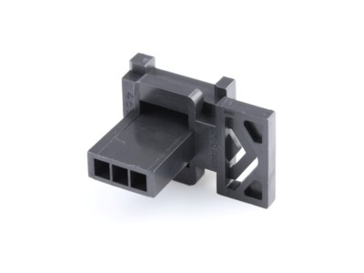 Sabre Plug Housing, 7.50mm Pitch, UL 94V-2, 3 Circuits, Glow-Wire Capable, Black