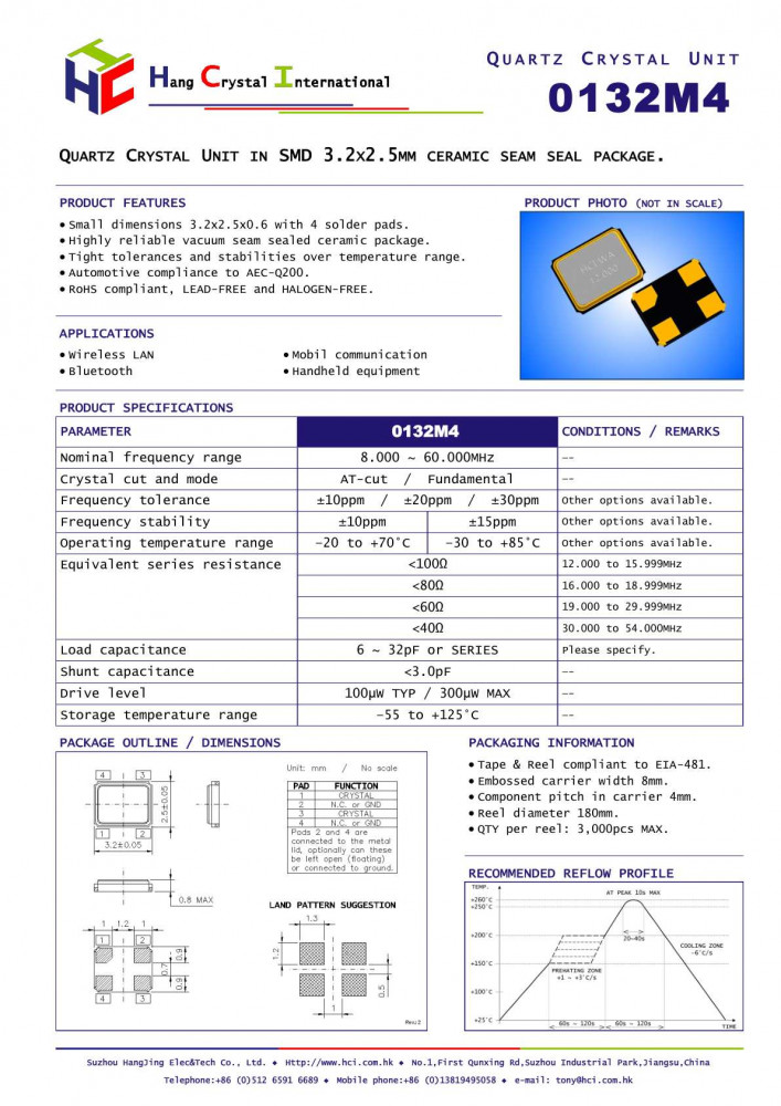 HCI 0132M4 technical document preview