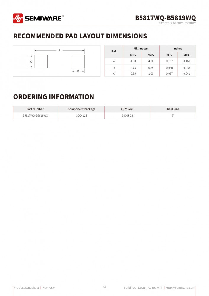 B5817WQ datasheet page 5