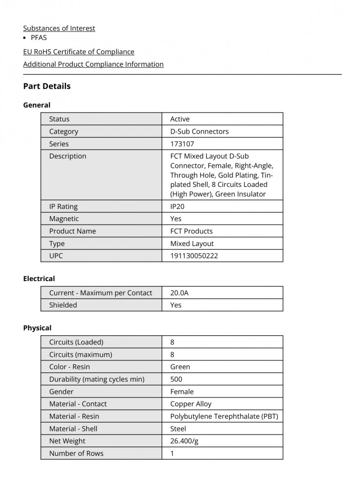 MOLEX 1731070655 technical document image, page 2