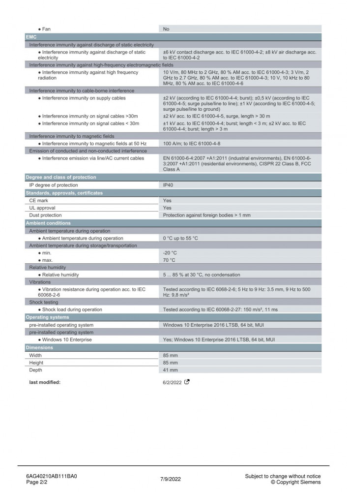 SIMATIC IPC127E document preview, page 2