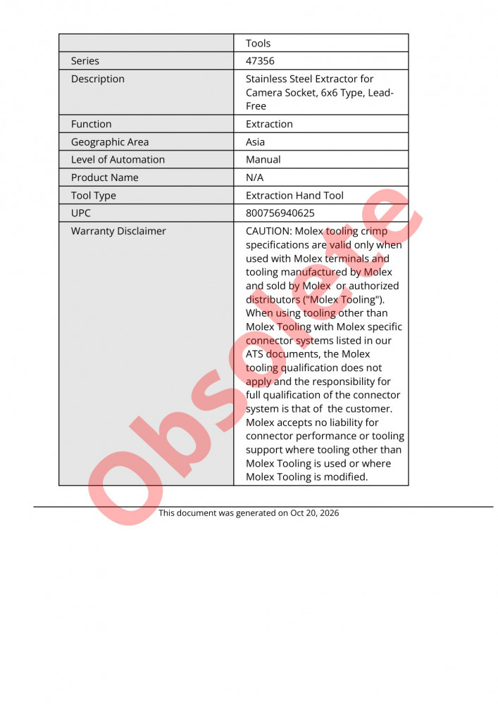Product document image 2 for MOLEX 473560007