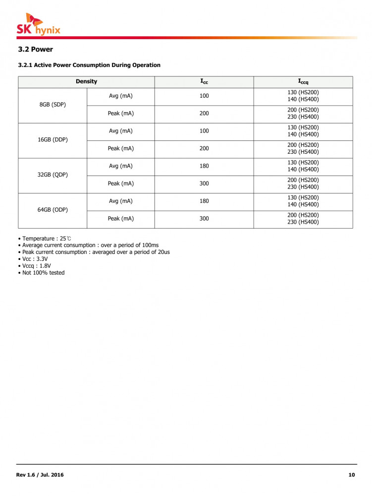 SK hynix e-NAND document page 10