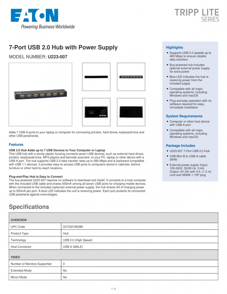 U223-007 document page 1