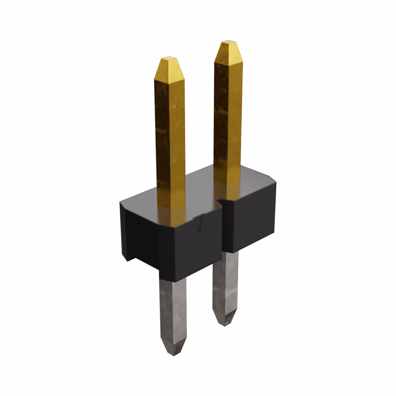 Milli-Grid Header, Single Row, Dual Body, Through Hole, Vertical, 8 Circuits, Tin (Sn) Overall Plating, 19.00mm Stacking Height, 3.60mm Tail Length, Tray, Lead-Free