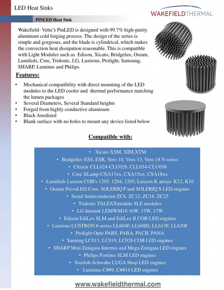 PINLED technical document page 1