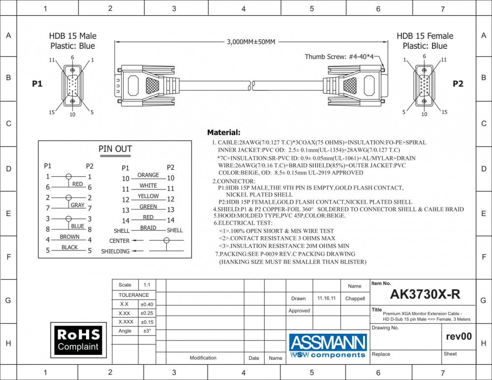 AK3730X-R technical drawing