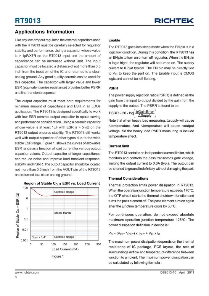 RT9013 datasheet page 8