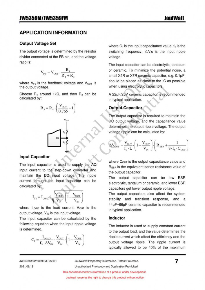 JW5359M datasheet page 7