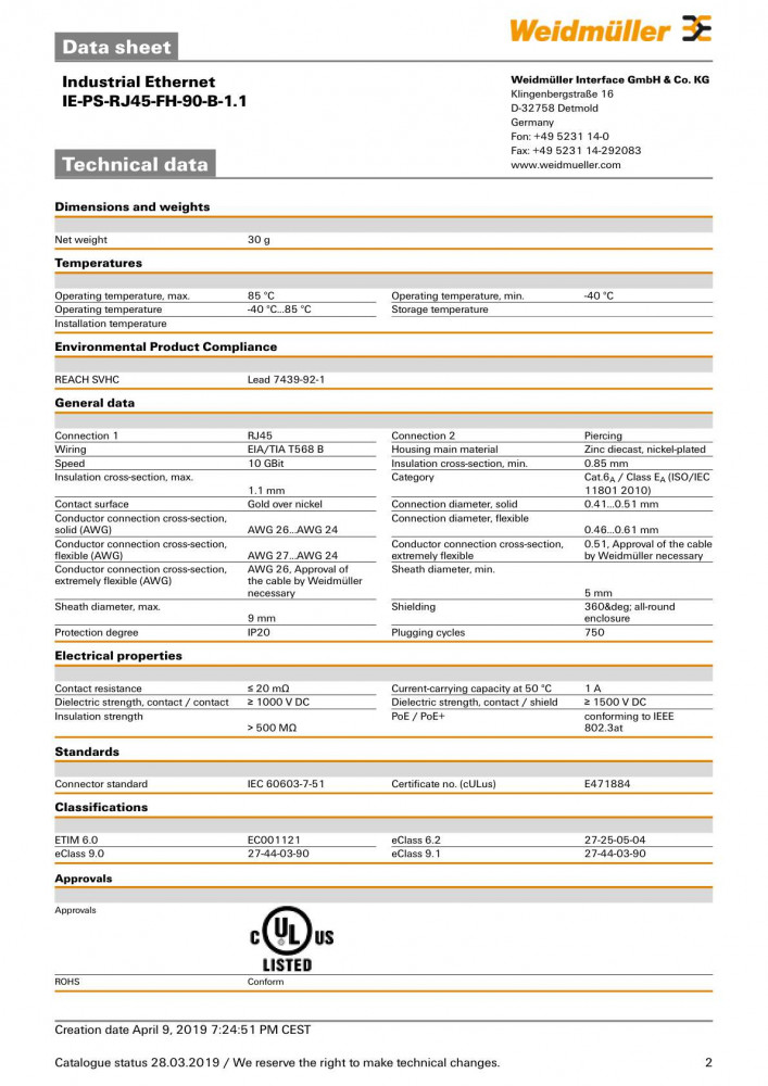 WEIDMULLER 1518090000 product document page 2
