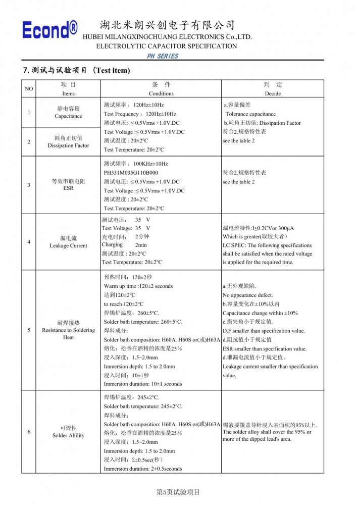 PH471M035F140B000 approval sheet page 4