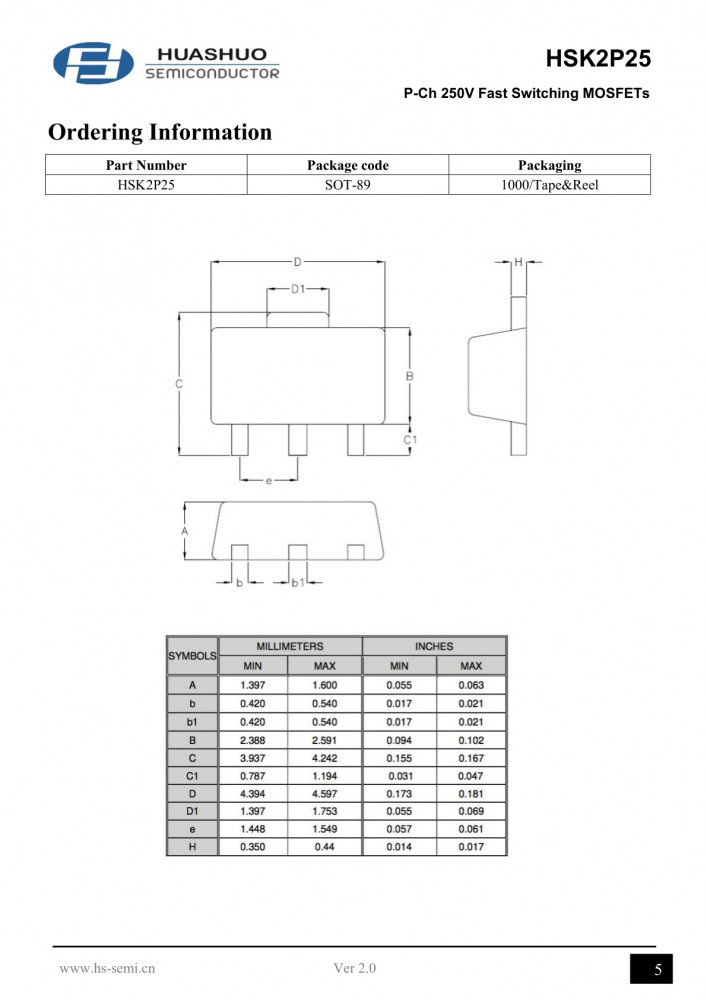 HSK2P25 datasheet page 5