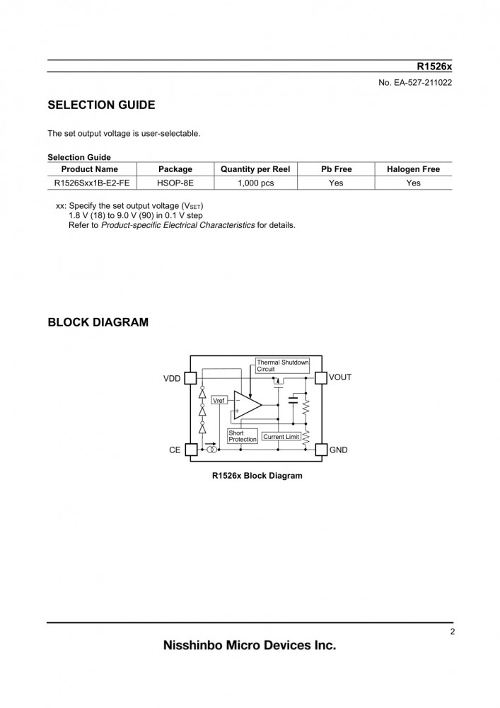 R1526 technical document page 2