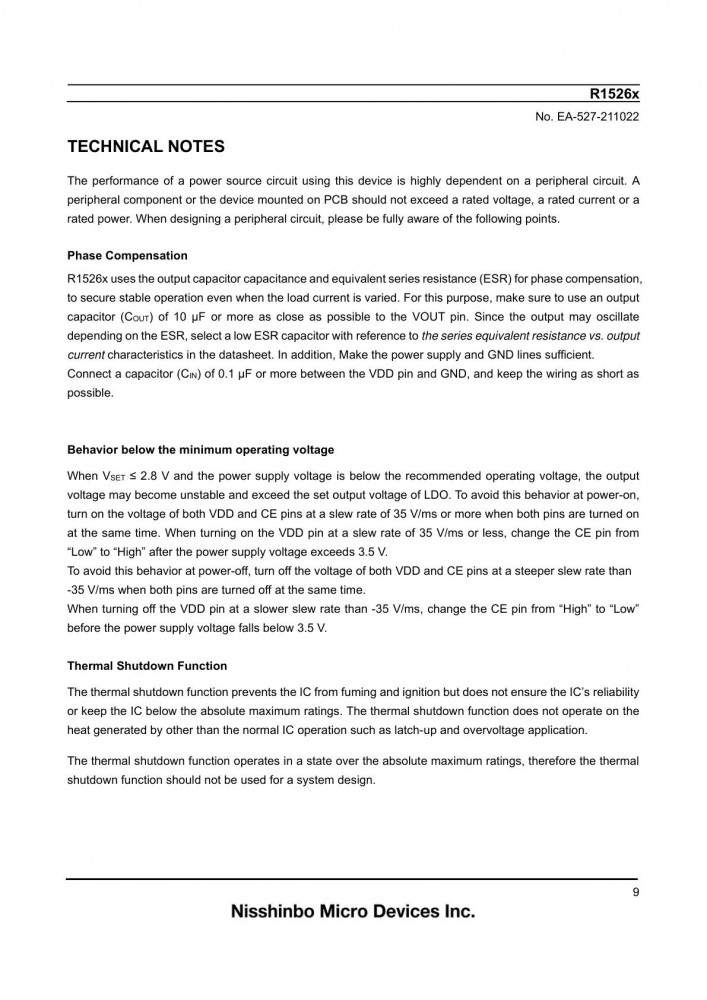R1526 technical document page 9