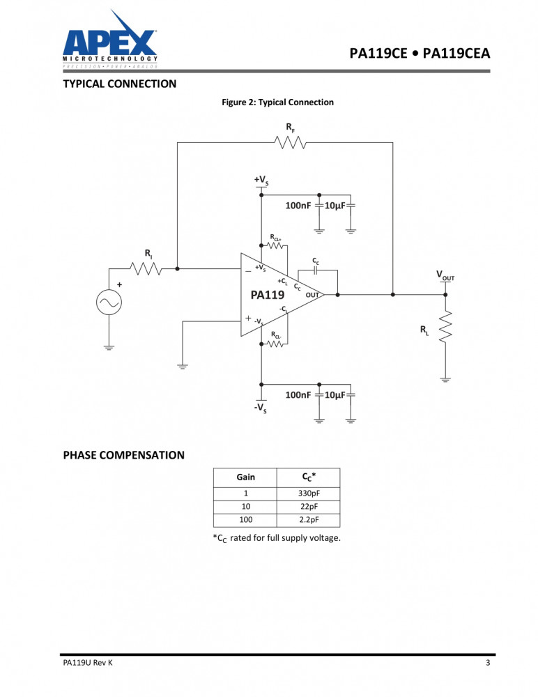 PA119 datasheet page 3