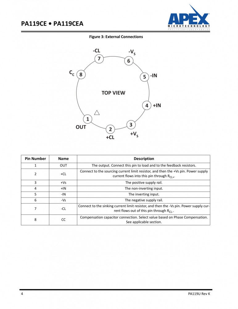 PA119 datasheet page 4