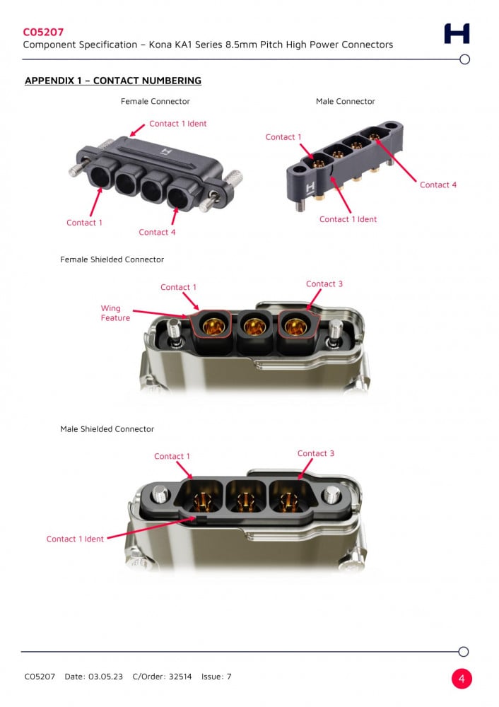 Harwin Kona KA1 technical document page 4