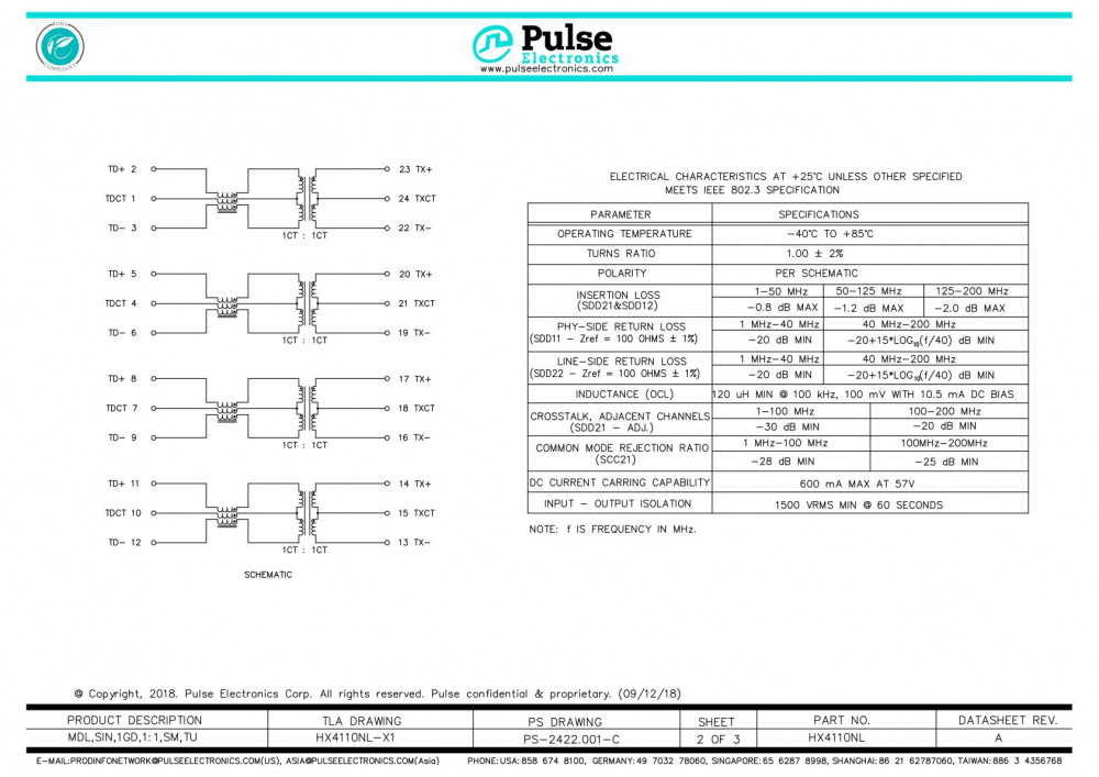 HX4110NL datasheet page 2