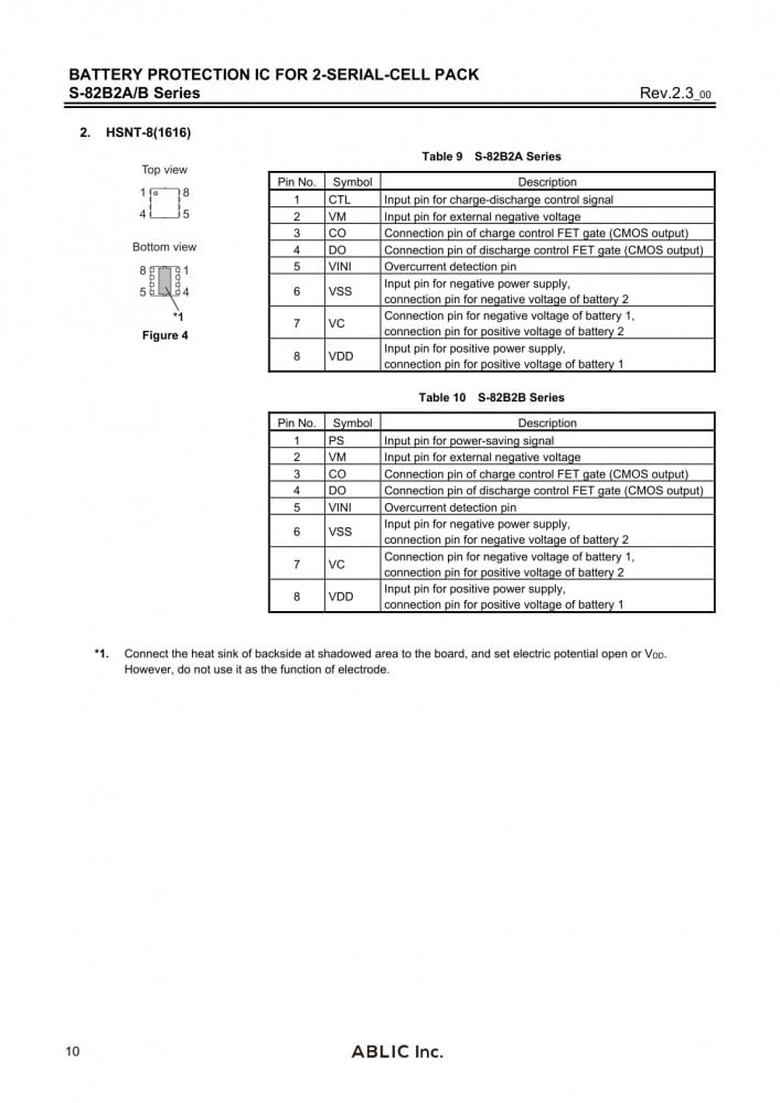 ABLIC S-82B2 Series document page 10