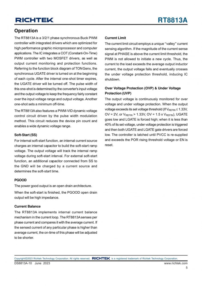 RT8813A datasheet page 5