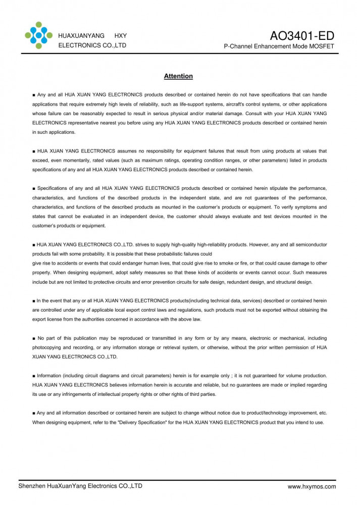 AO3401-ED datasheet page 6