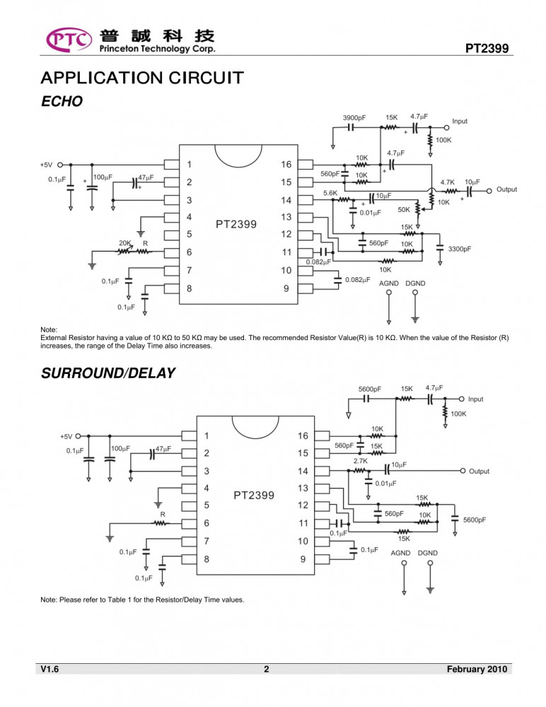 PT2399-SN datasheet page 2