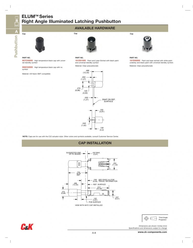 C&K A30303RNCQ document page 8