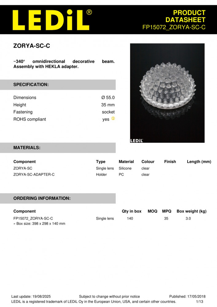 Product document page 1