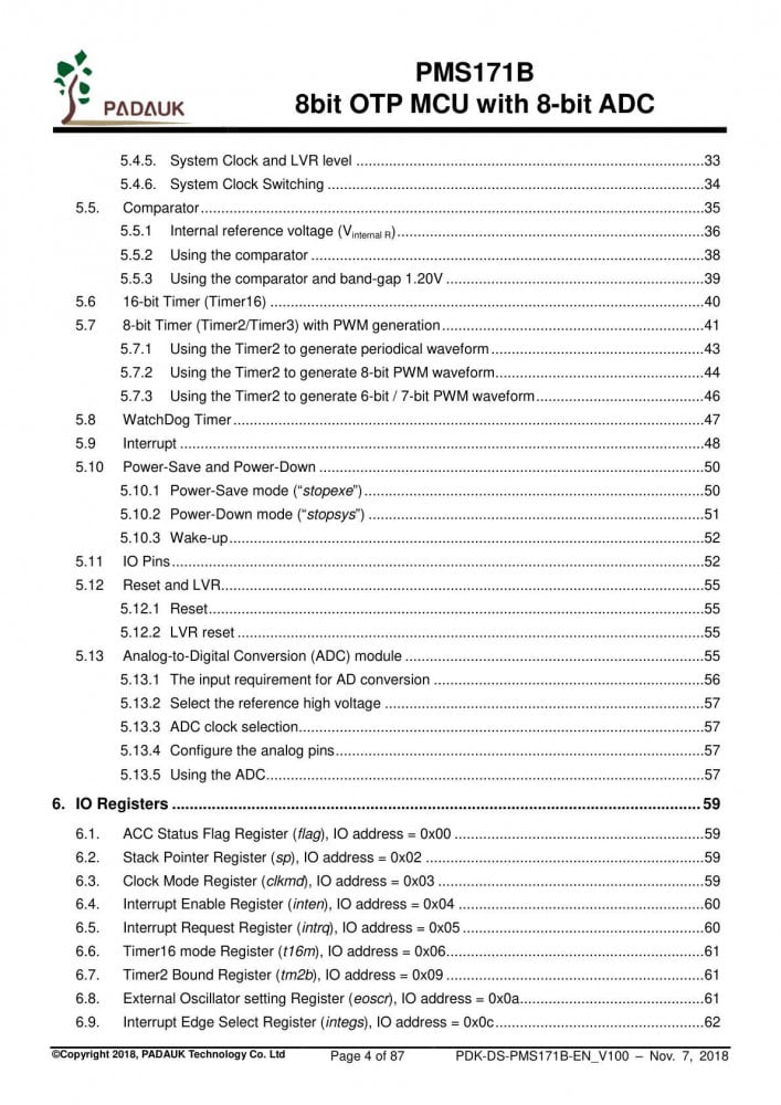 PMS171B datasheet page 4