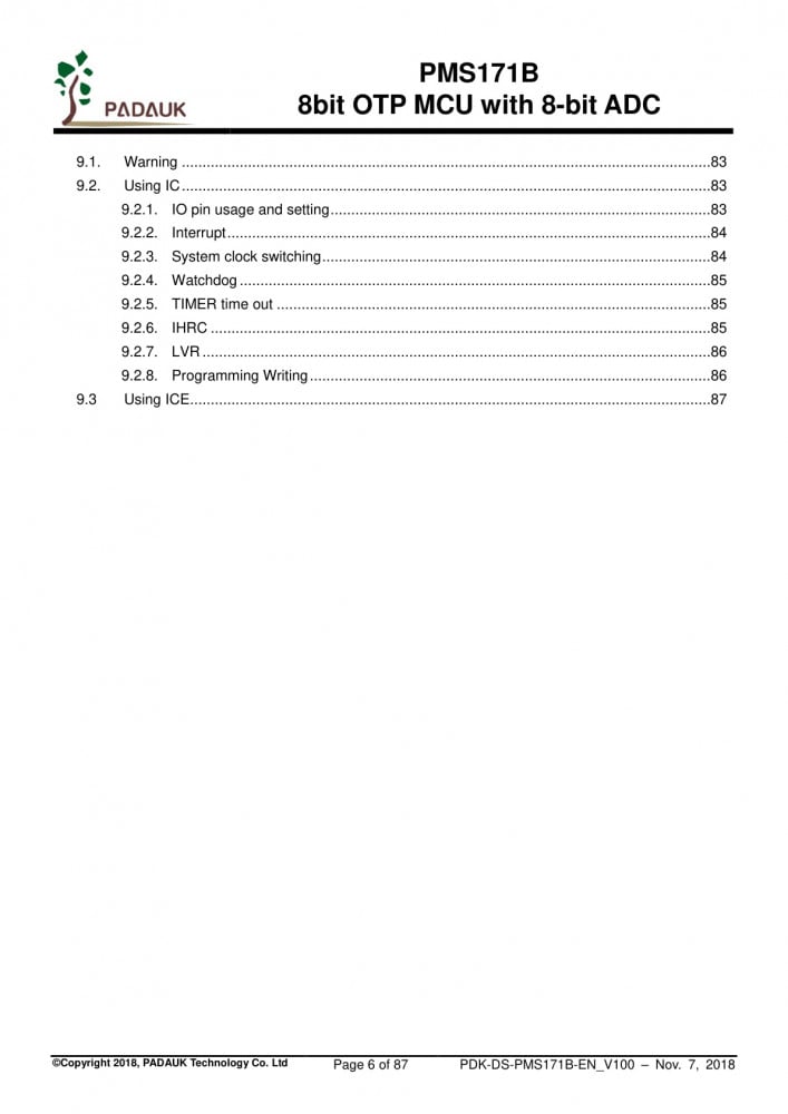 PMS171B datasheet page 6