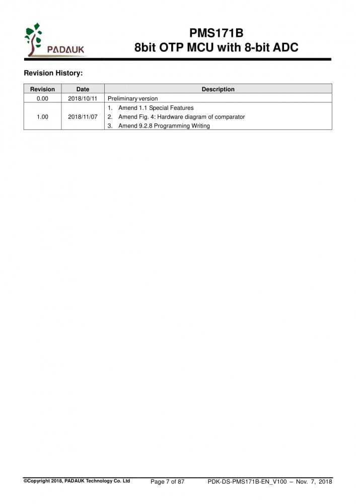 PMS171B datasheet page 7