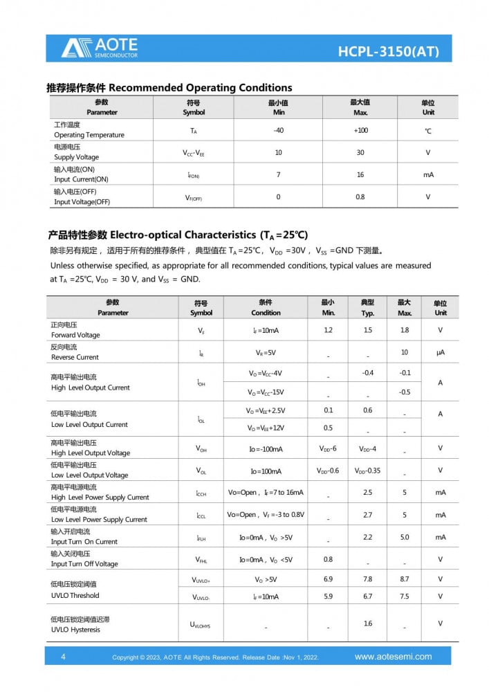 HCPL-3150(AT) datasheet page 5