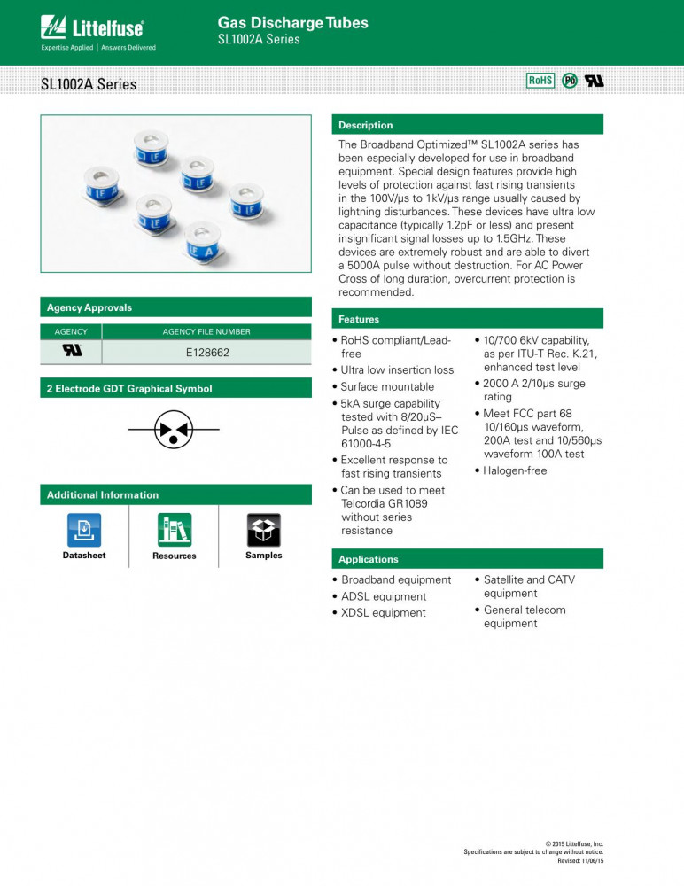SL1002A090SM datasheet page 1