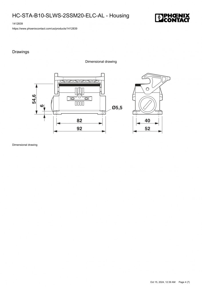 Phoenix Contact 1412839 technical document page 4